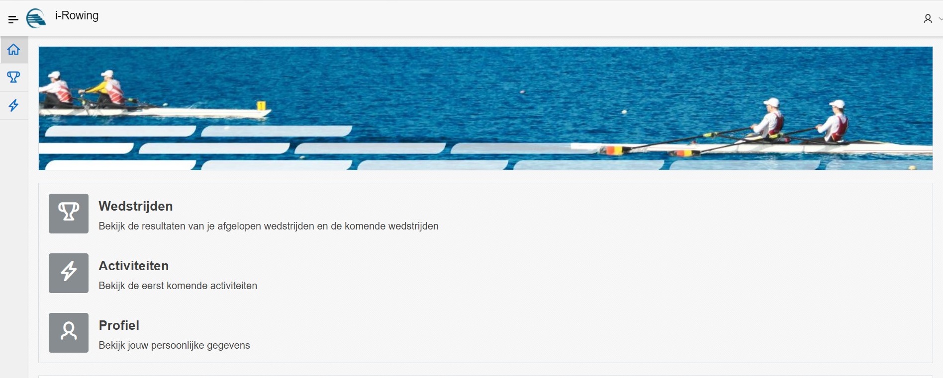 I-row profiel voor roeiers - Vlaamse Roeiliga